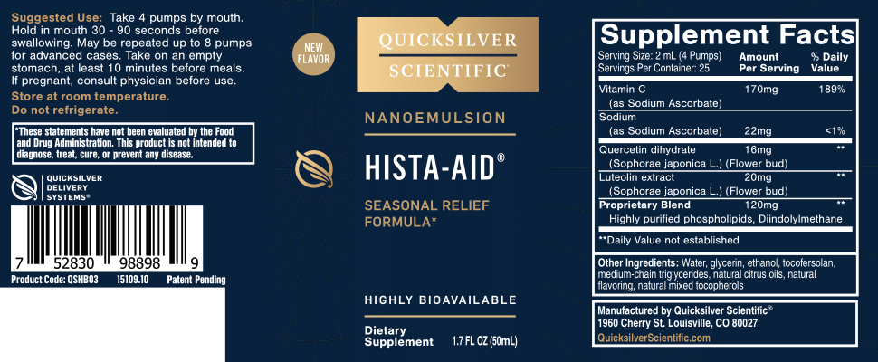 Quicksilver Scientific Hista-Aid® – WaterAndWellness