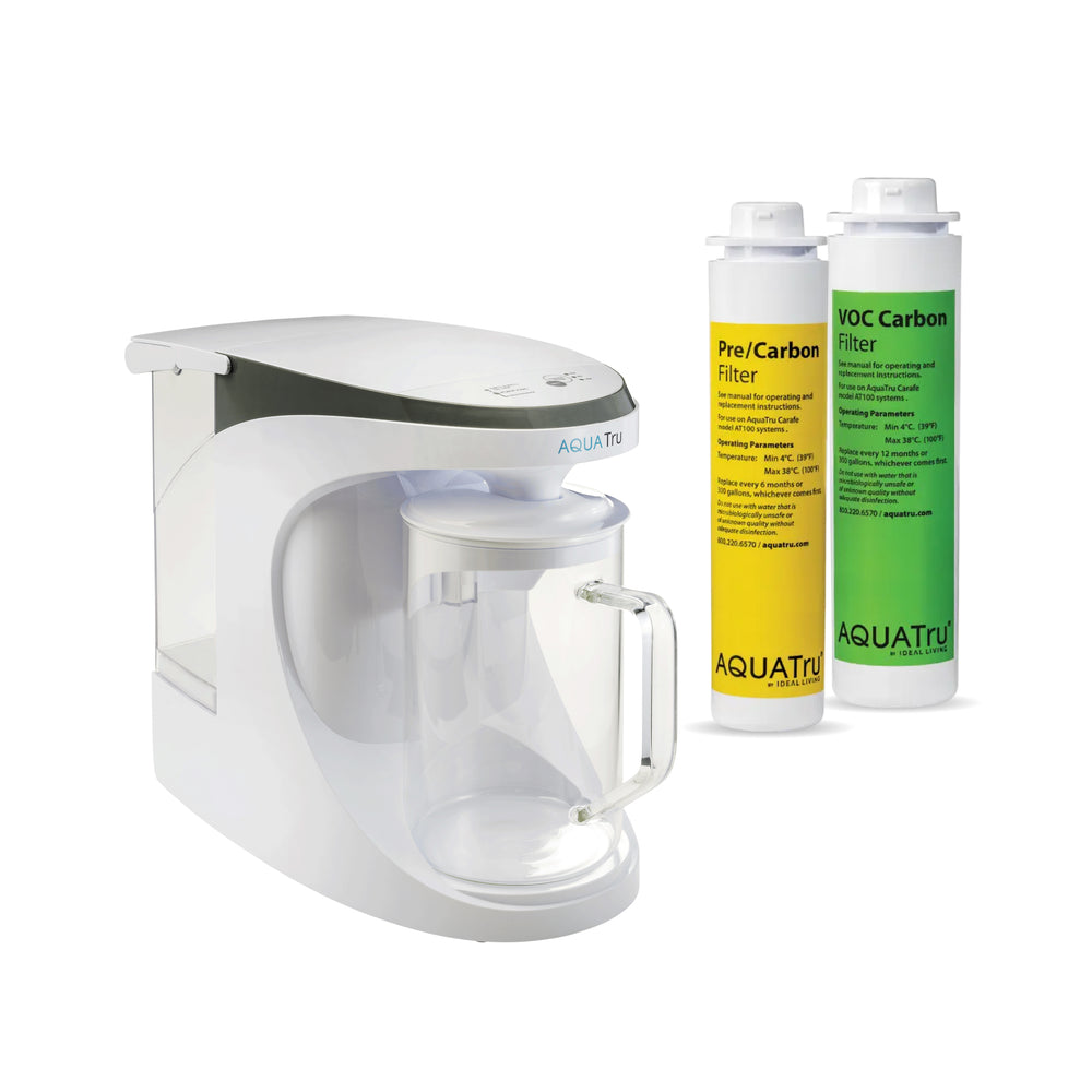 Aquatru Carafe + FILTER PACK BUNDLE – WaterAndWellness