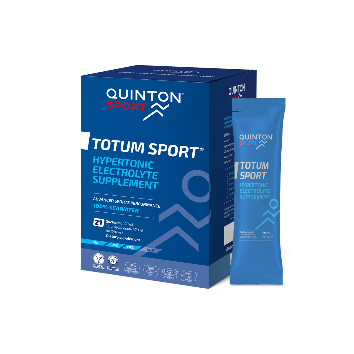Quinton Totum Sport Hypertonic Electrolyte Supplement – WaterAndWellness